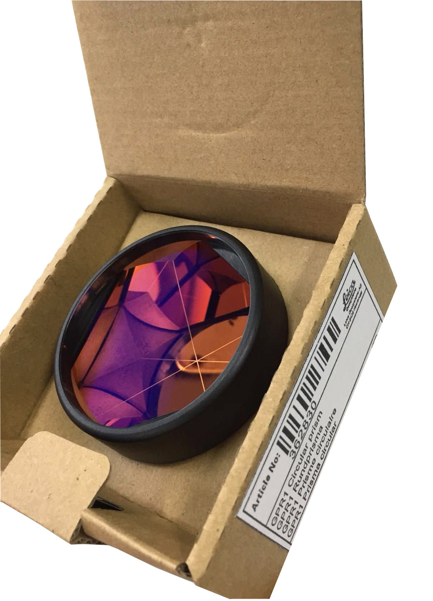 GPR1 Corner Cube Surveying Reflector Prism 2.0mm Centering Copper Coated
